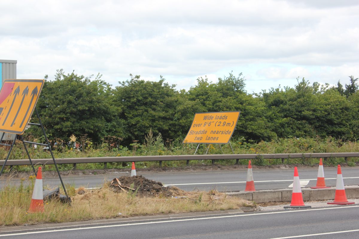 A close-up view of the Birmingham M5 roadworks - Transport Focus